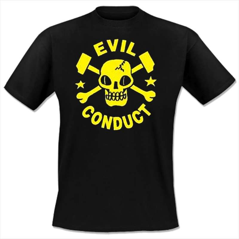 Evil Conduct - Skull, T-Shirt schwarz | Bandshirts | T-Shirts ...